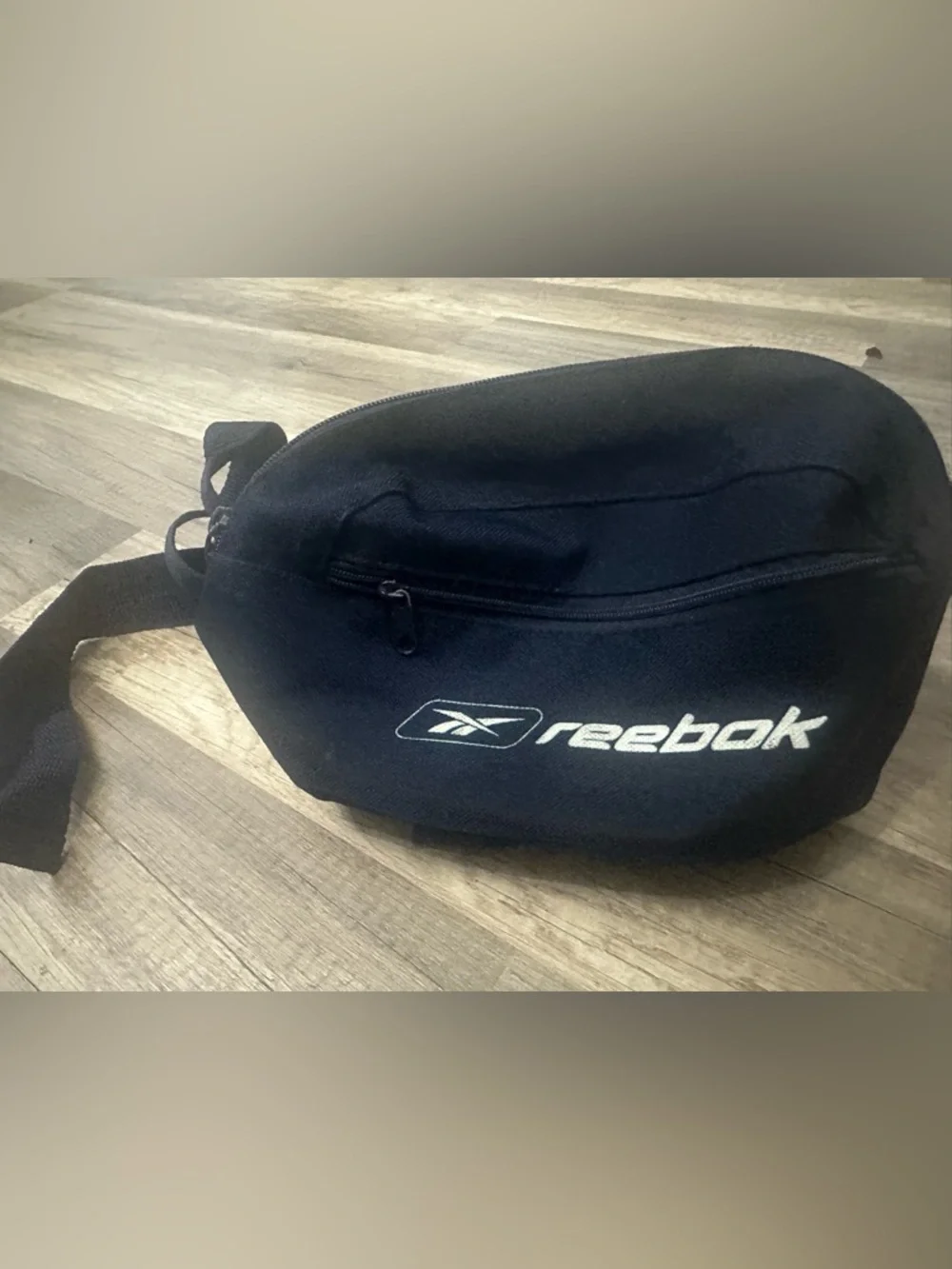 Reebok | Bags | Reebok Black Waist Pack With White Logo | Poshmark